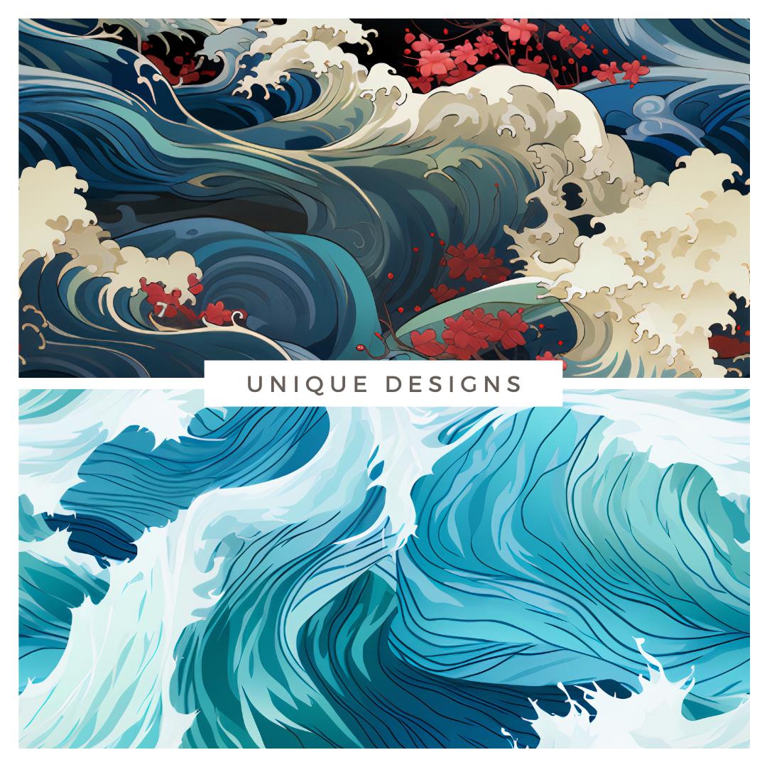 25 Great Wave (ocean) Seamless - Etsy