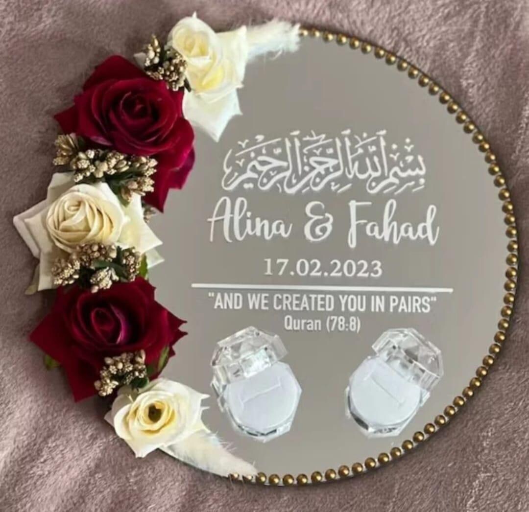 Engagement Ring Plate - Etsy