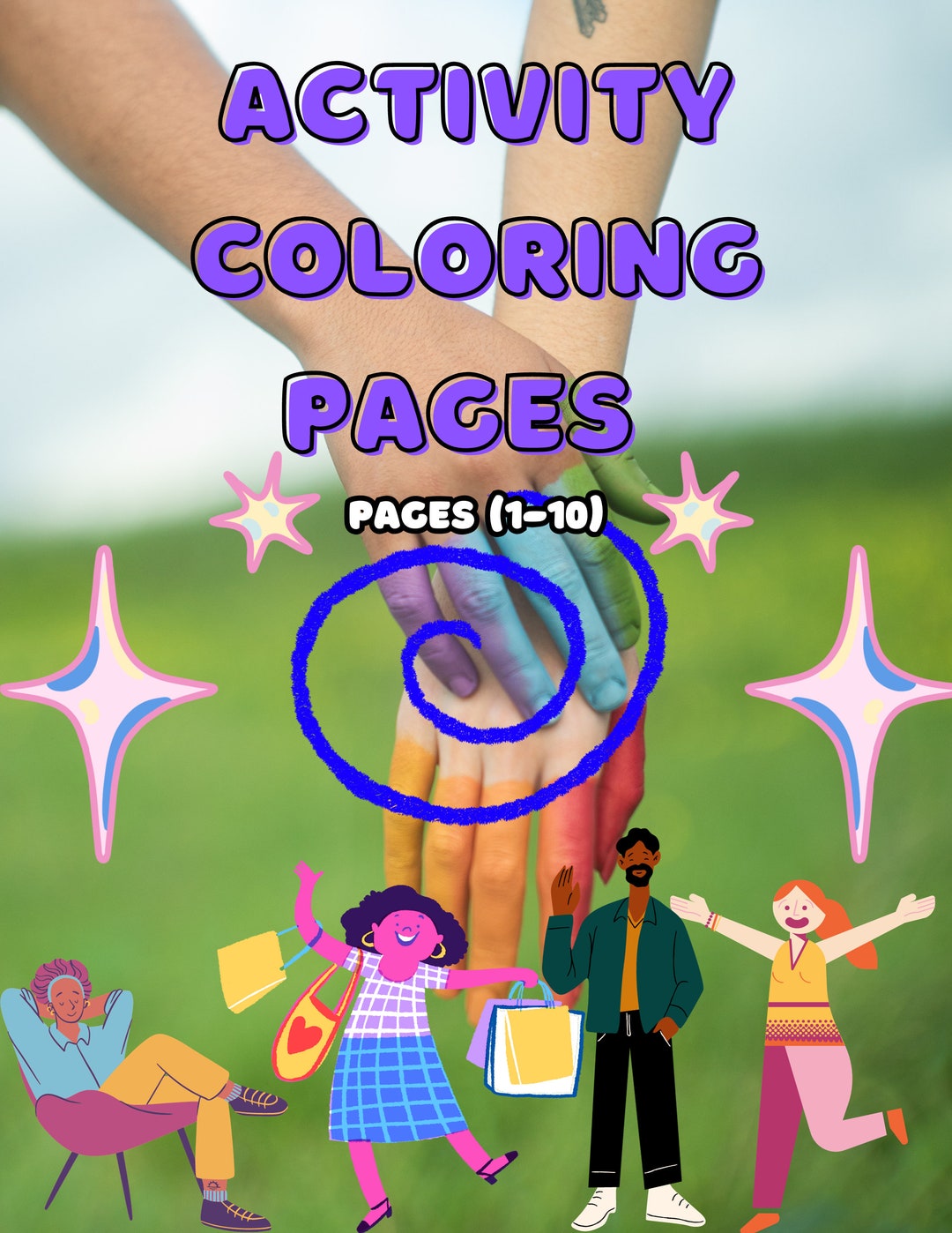 Digital Art Coloring Pages - Etsy