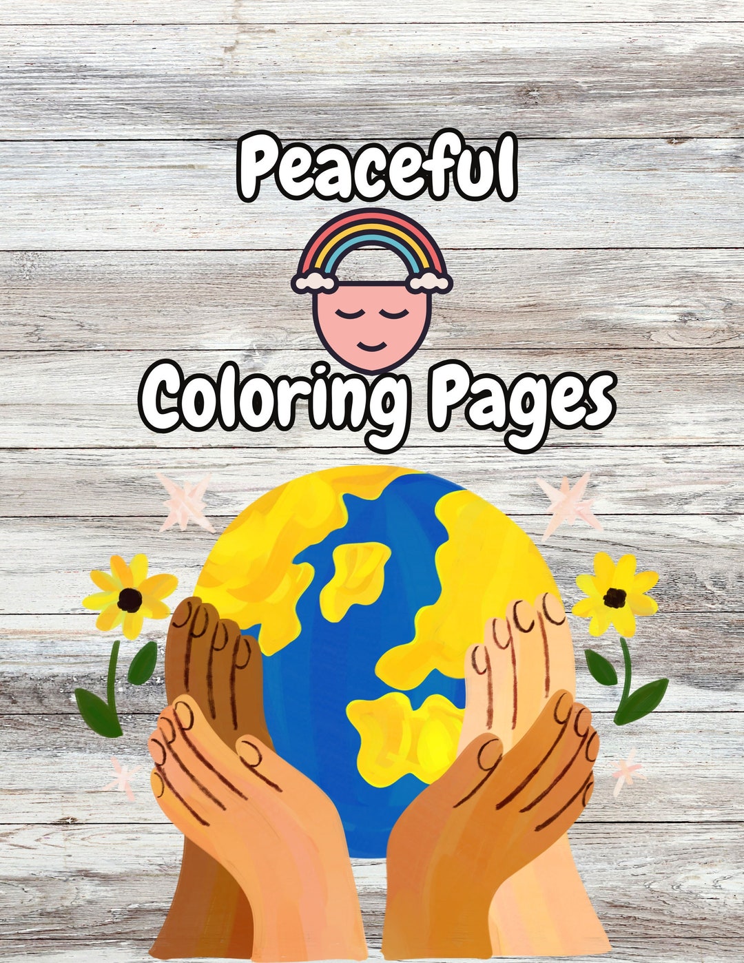 Digital Peaceful Relaxing Coloring Pages to Ease Your Mind - Etsy