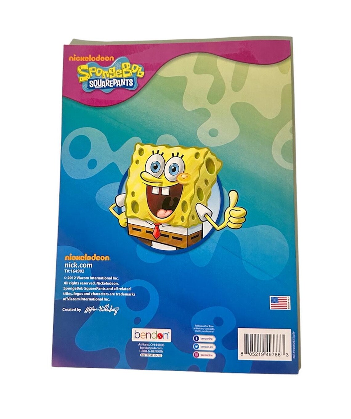 Spongebob Squarepants Activity Coloring Book - Etsy