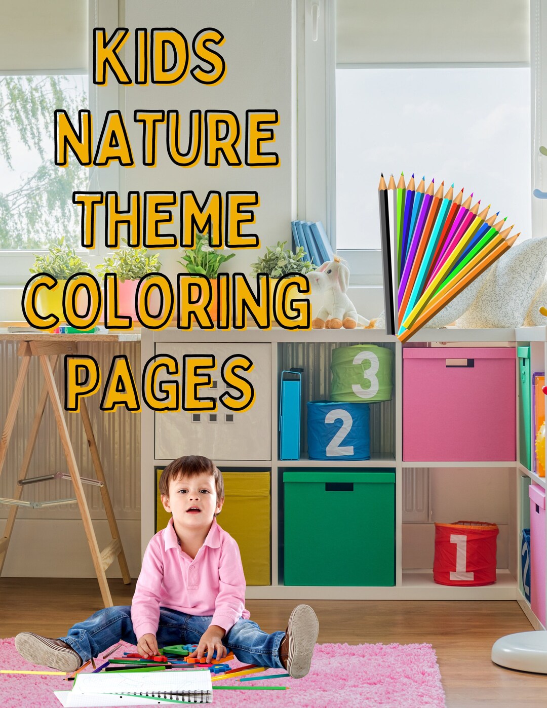 Digital Nature-themed Coloring Pages - Relaxing and Detailed Designs - Etsy