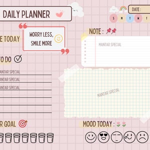 Motivation Daily Planner Digital Product This Girl - Etsy