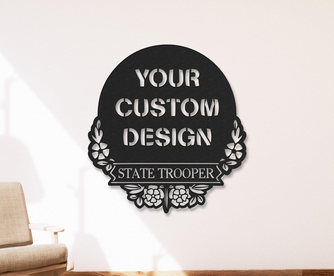 Custom Trooper Sign, Police Sign Personalized, Police Officer Gift ...