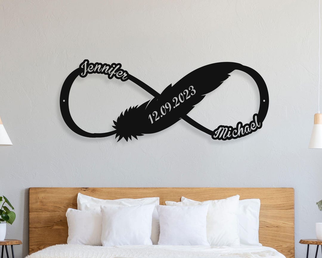 Infinity Name Sign, Custom Infinity Metal Sign, Wedding Infinity Gift ...