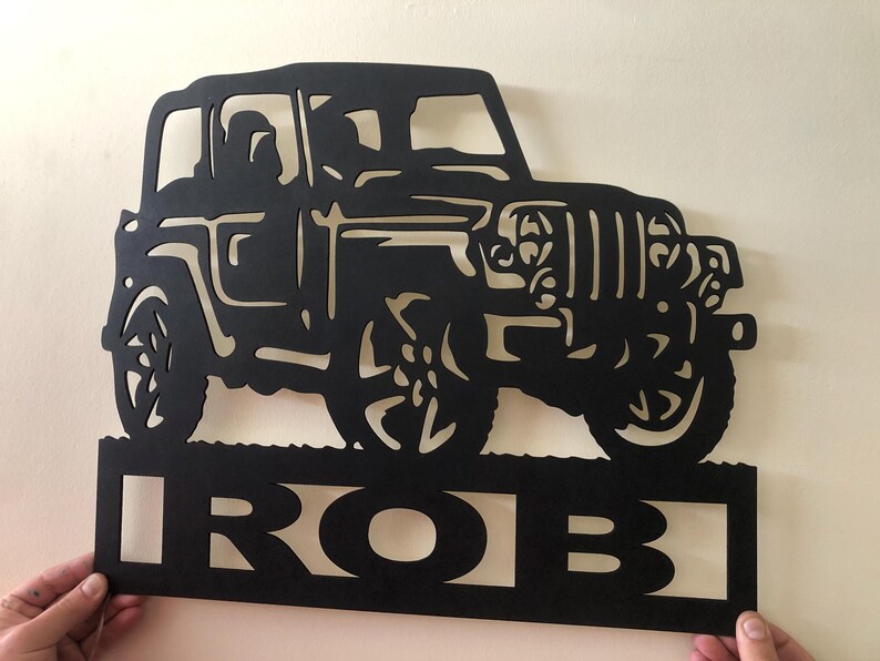 Personalized Offroad Garage Metal Wall Art, Offroad Name Sign, Gift for ...