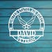 Custom USAF Metal Yard Sign With Personalized Name and Logo Air Force ...