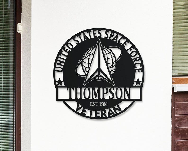 US Space Force Metal Sign, Retirement Gift, Military Sign, United ...