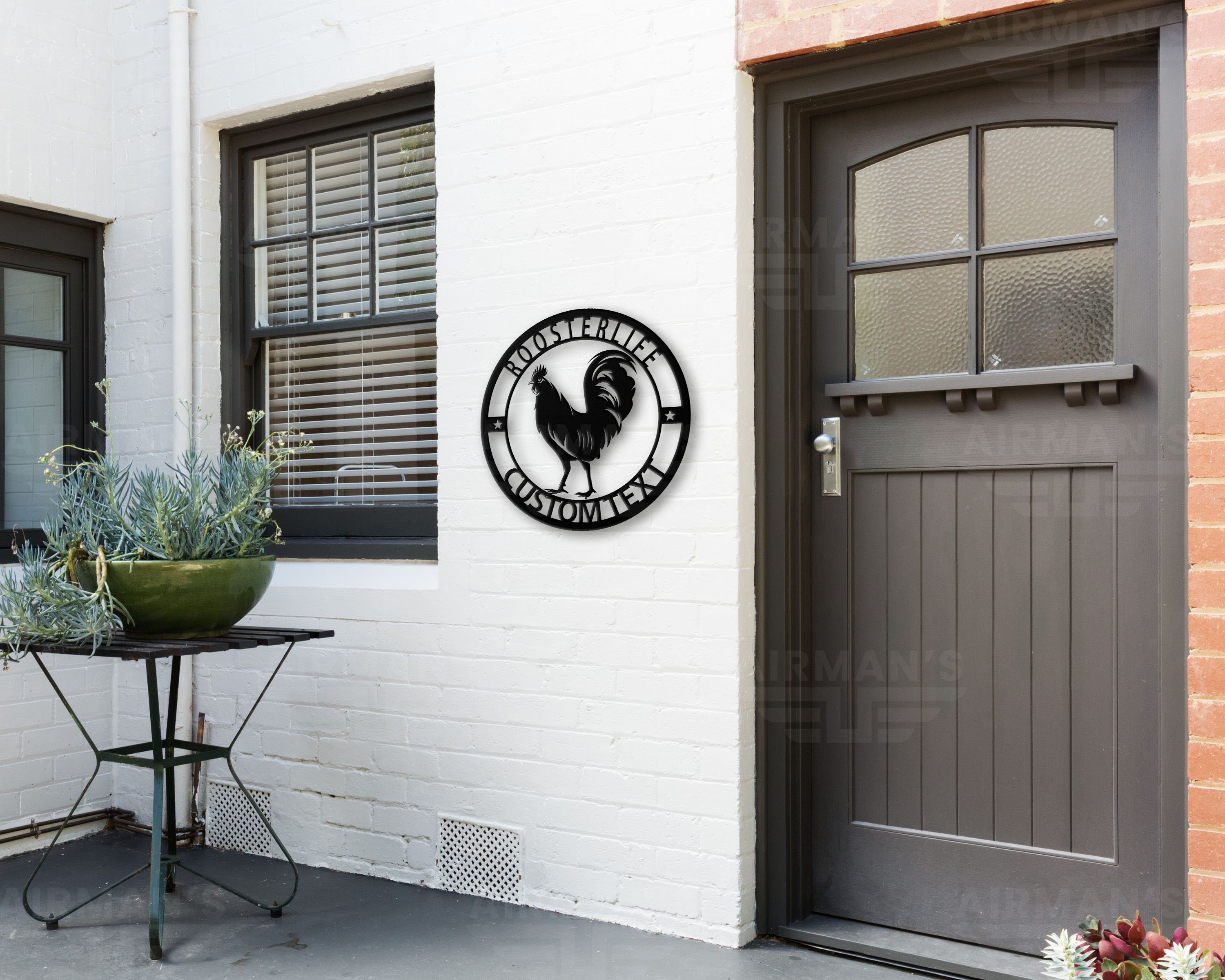 Custom Rooster Metal Wall Art Personalized Rustic Farm Decor - Etsy