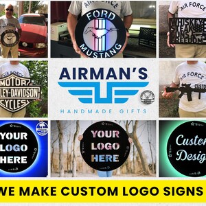 Custom USAF Metal Yard Sign With Personalized Name and Logo Air Force ...