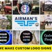 Custom USAF Metal Yard Sign With Personalized Name and Logo Air Force ...