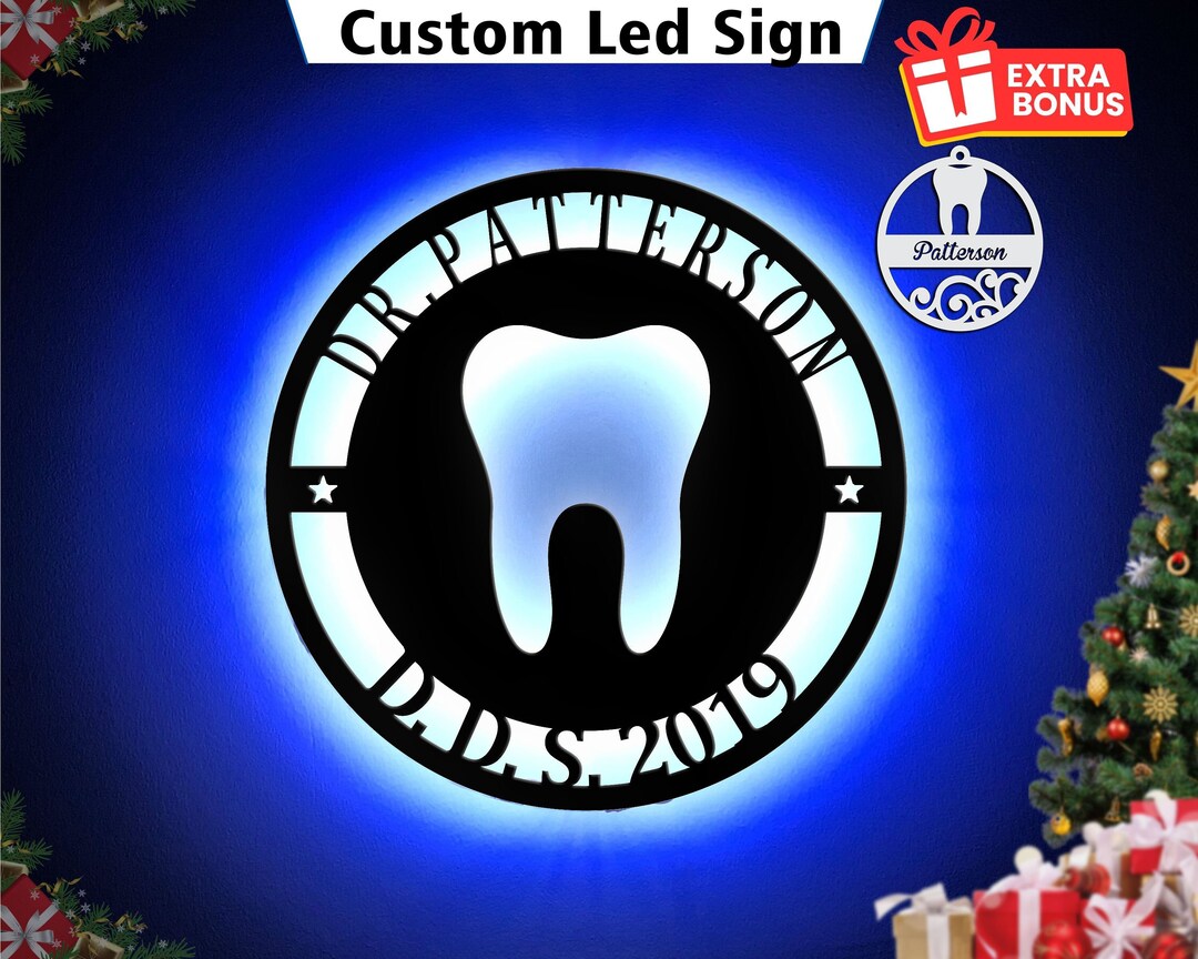 Dentist Teeth Wall Art Custom Dental Clinic Decor, Personalized Sign - Etsy