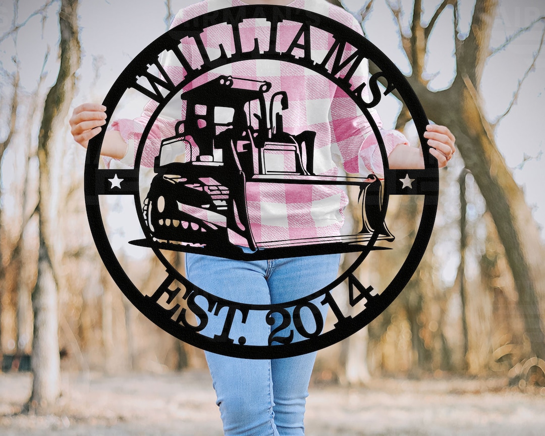 Custom Bulldozer Metal Art Personalized Heavy Equipment Operator Wall ...