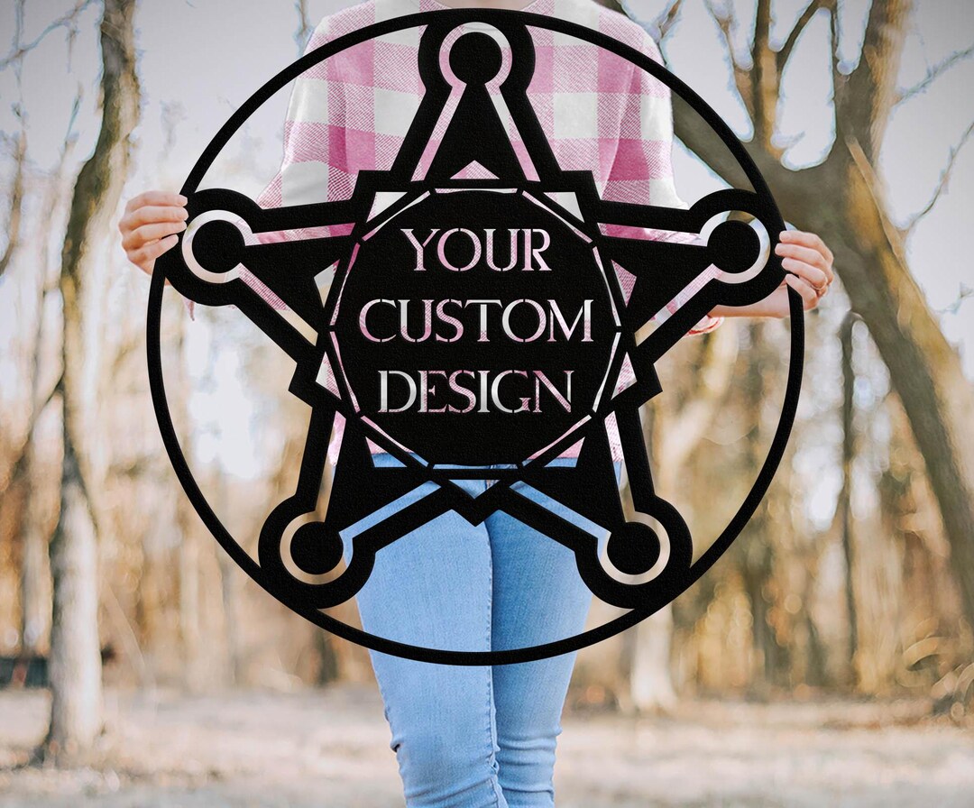 Custom Police Officer Logo Sign, Personalized Eagle Police Badge Metal ...