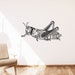 Geometric Grasshopper Metal Wall Art Animal Wall Decor Line Art ...