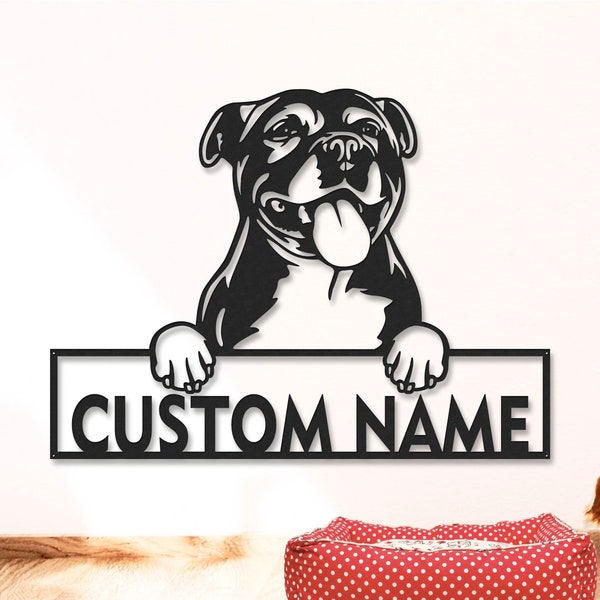 Staffie Metal Wall Art - Etsy