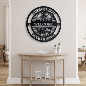 Custom Paramedic Metal Name Sign Metal Emt Sign Personalized Ems Decor ...