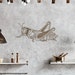 Geometric Grasshopper Metal Wall Art Animal Wall Decor Line Art ...