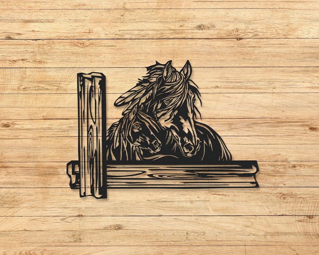 Metal Horse Stall Sign Personalized Ranch Decor for Horse Farms & Barns ...