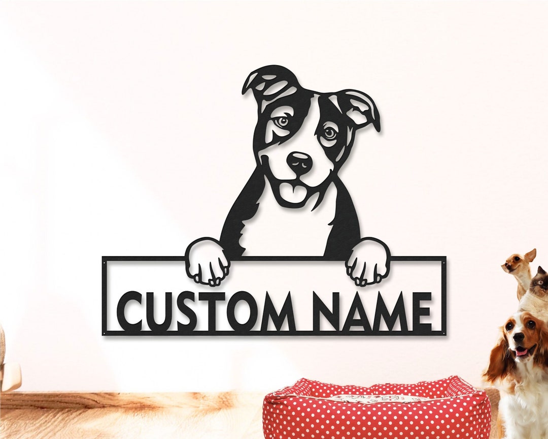 Basenji Metal Wall Art Custom Congo Dog Dog Name Sign Personalized ...