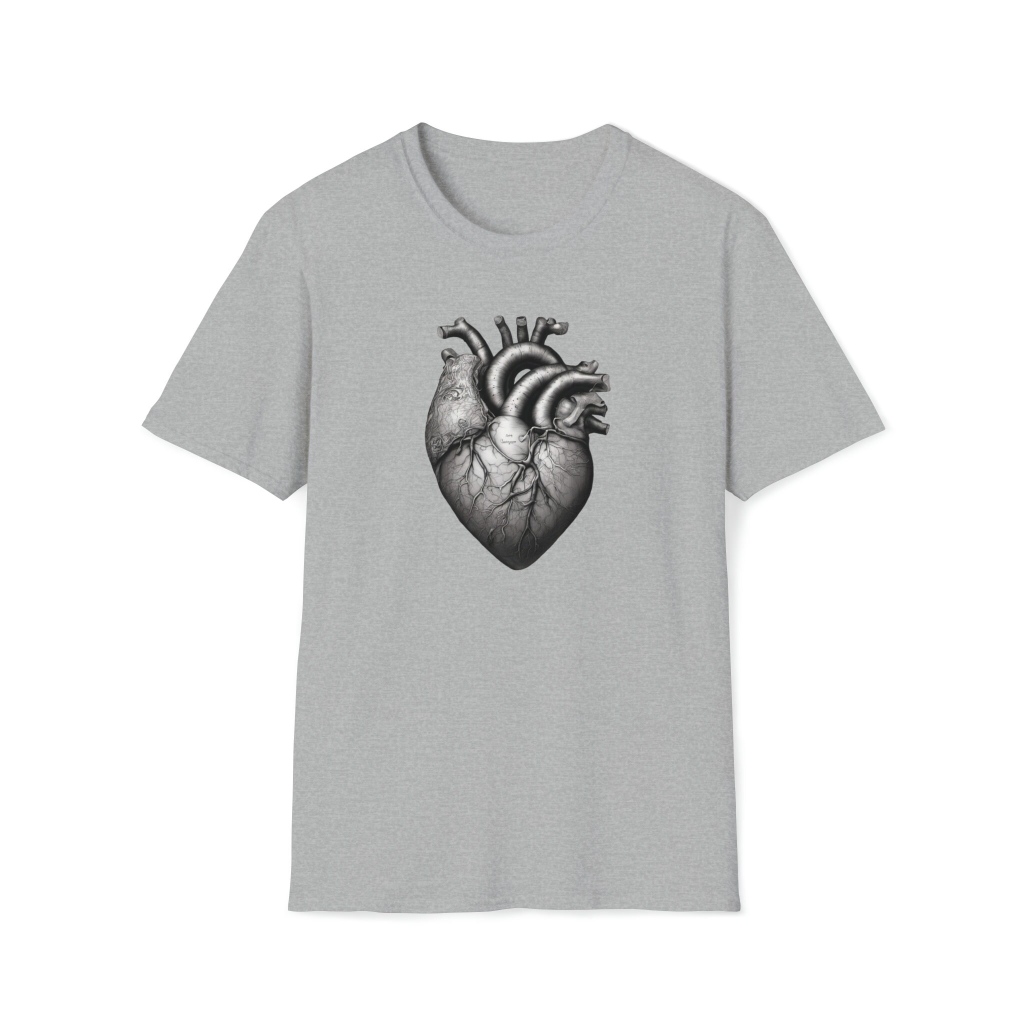 Anatomical Heart Shirt Diagram - Etsy