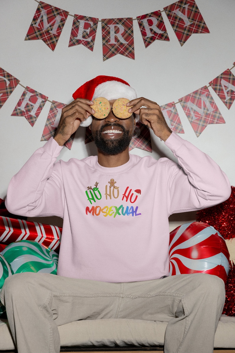 Gay Pride Christmas Sweatshirt LGBT Christmas Jumper Ho Ho - Etsy