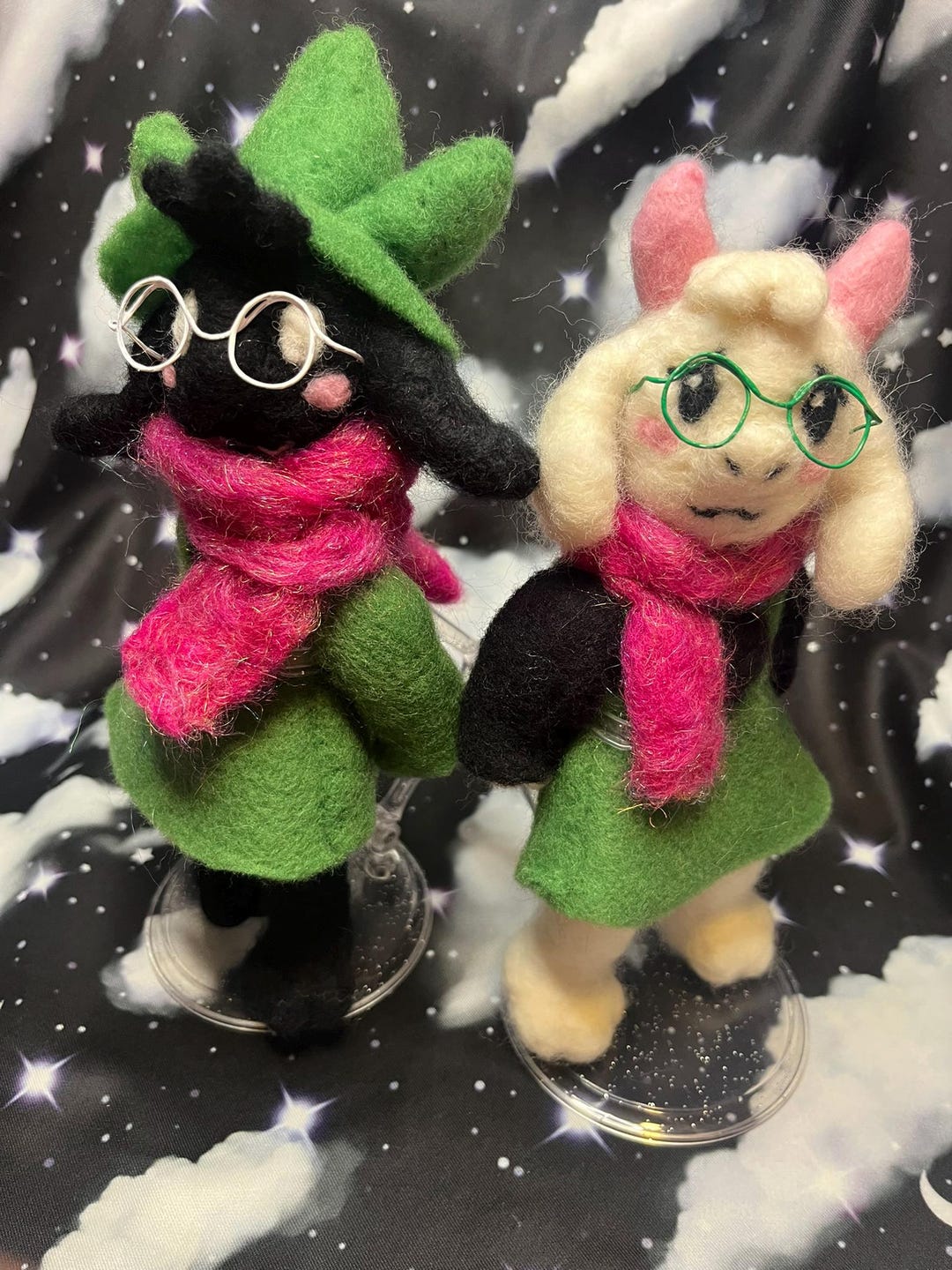 Ralsei Deltarune Posable Needle Felted Figure (standard OR Chapter 1 ...