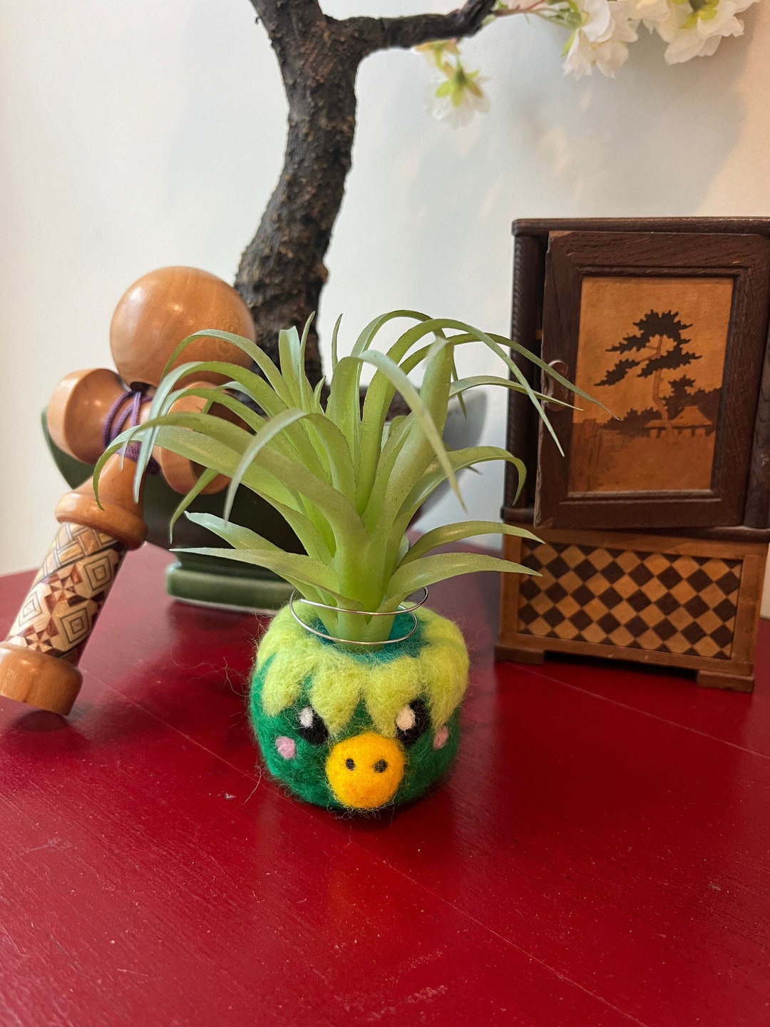 Kappa Needle Felt Air Plant Holder, Succulent Planter, Plant Pot - Etsy