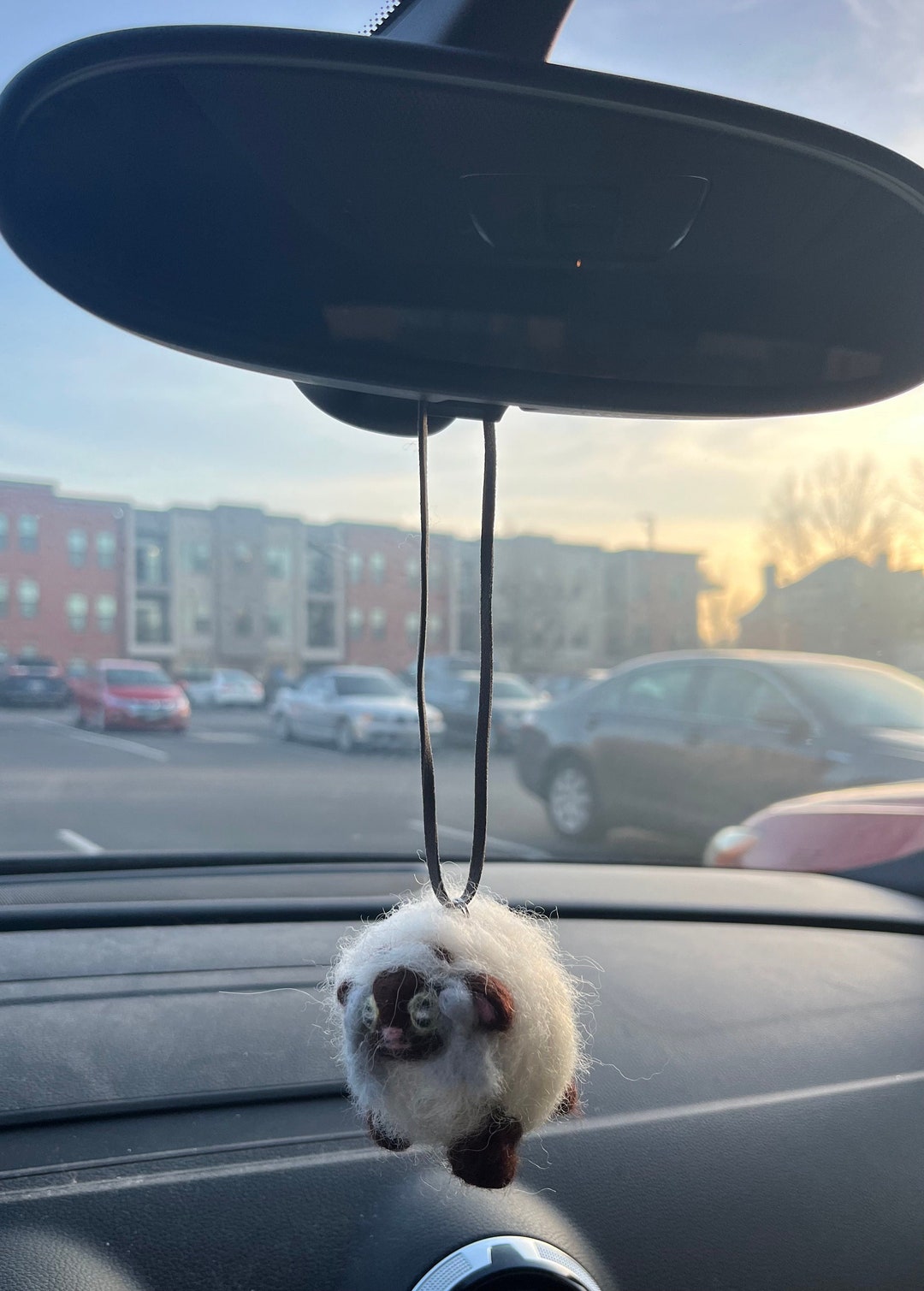 Wooloo Pokémon Needle Felt Rearview Mirror Car Hanger or Christmas ...
