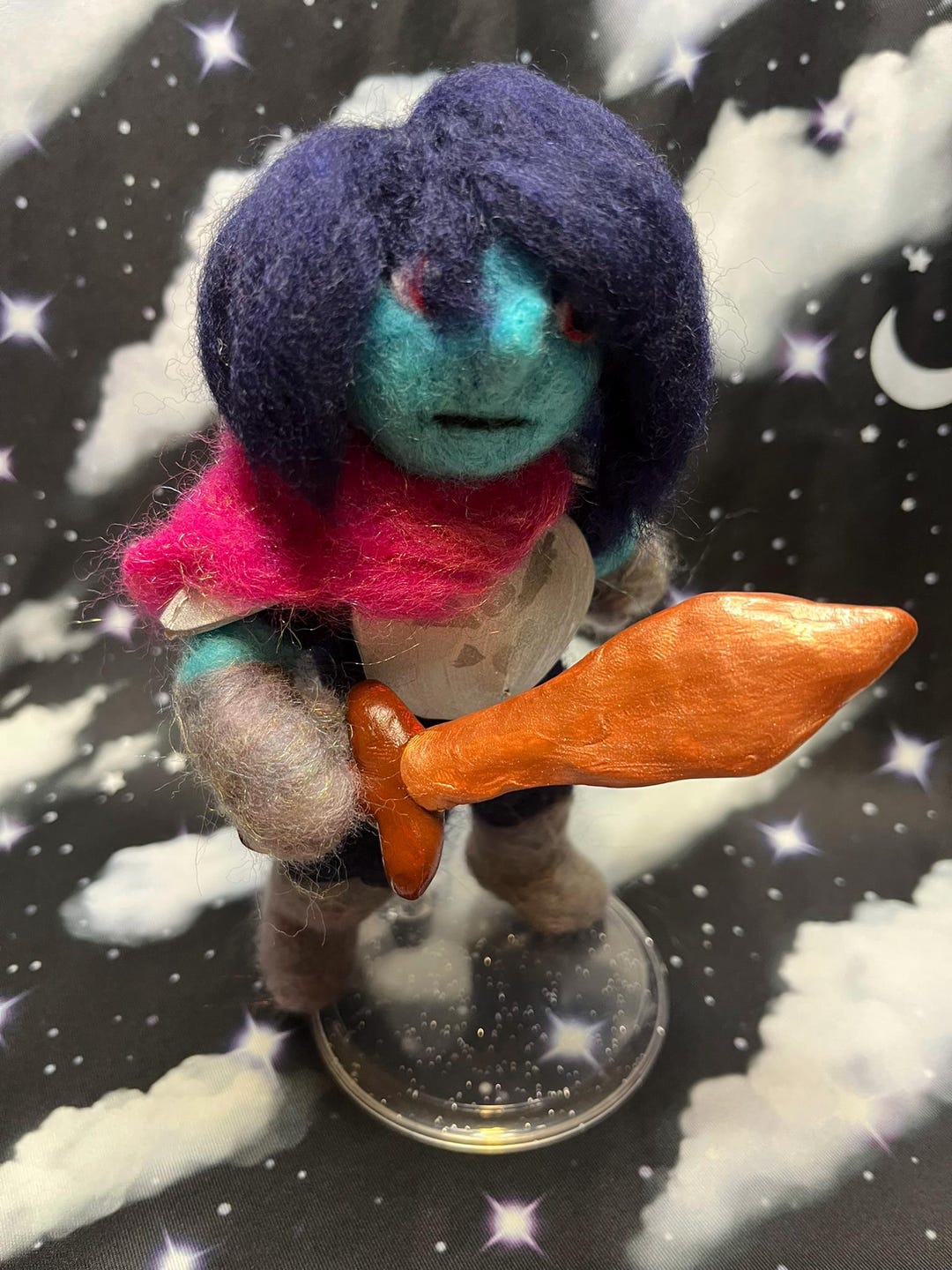Kris Dreemurr Deltarune Posable Needle Felted Figure - Etsy