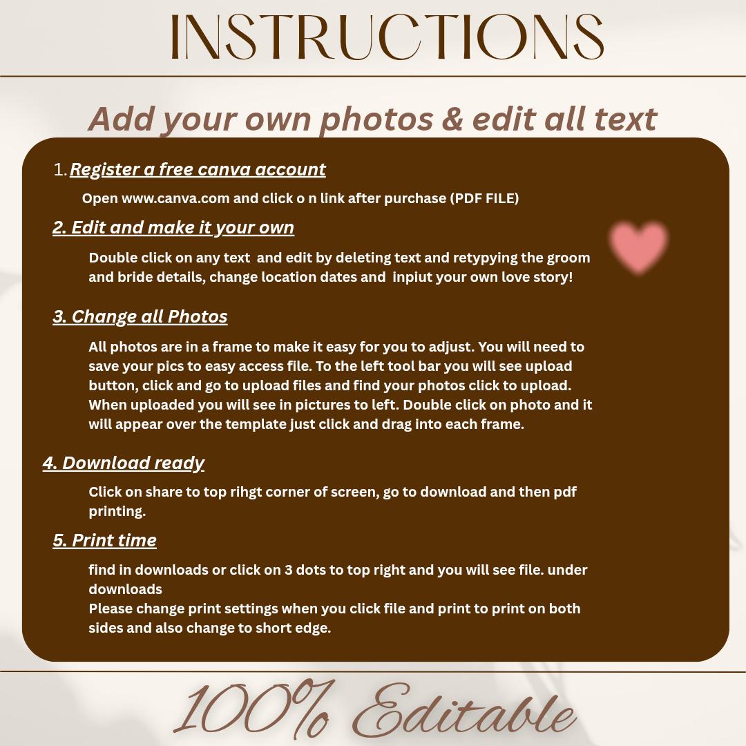 Wedding Guest Table Sign ,special Message & Photo Request Card ...