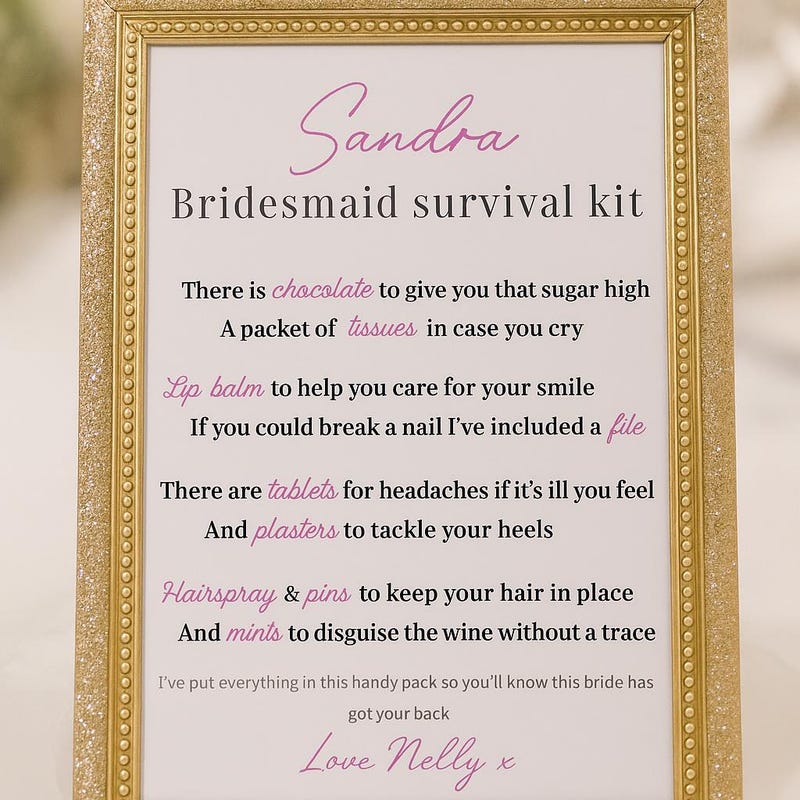 Bridesmaid Poem - Etsy