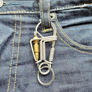 Keychain Wire Wrapped,keychain Hook,carabiner Hook,handmade Gifts for ...