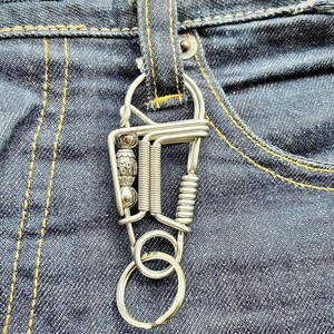 Keychain Wire Wrapped,keychain Hook,carabiner Hook,handmade Gifts for ...
