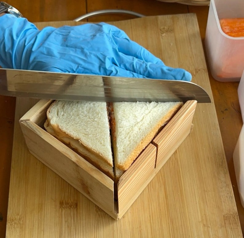 Wooden Box for Cutting Sandwich - Etsy