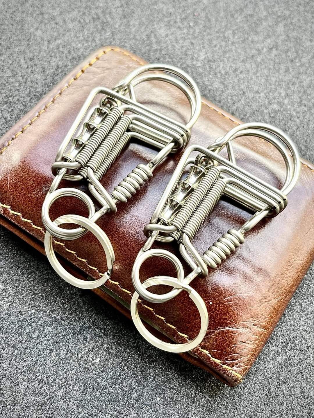 Caribiner Keychain,wire Wrapped Key Handmade,gifts for Man,gifts for ...