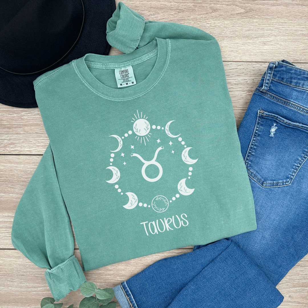 Taurus Zodiac Vintage Shirt, Celestial Taurus Shirt, Oversized Tee ...