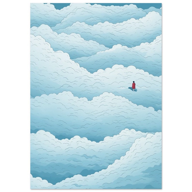 Ghibli Inspired Art Where is Waldo Art Print Calm Corner Prints Blue ...
