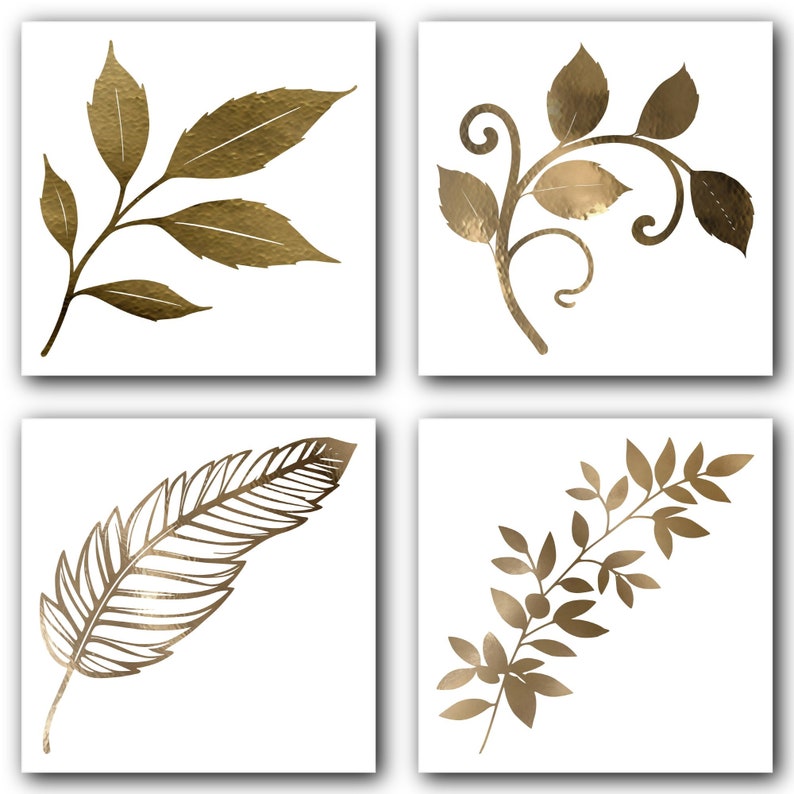 DIY - 5x7" Dusty Red Rose & Gold Leaves Overlays Set | 32 Pngs ...