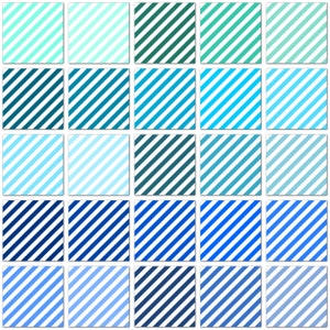 12x12 Diagonal Stripes 150 Colors on White Background Seamless Digital ...