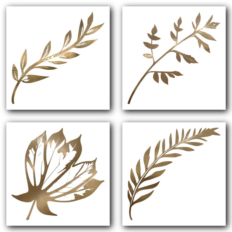 DIY - 5x7" Dusty Red Rose & Gold Leaves Overlays Set | 32 Pngs ...