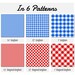 12x12 Seamless Gingham Patterns 150 Colors 6 Variants Straight ...