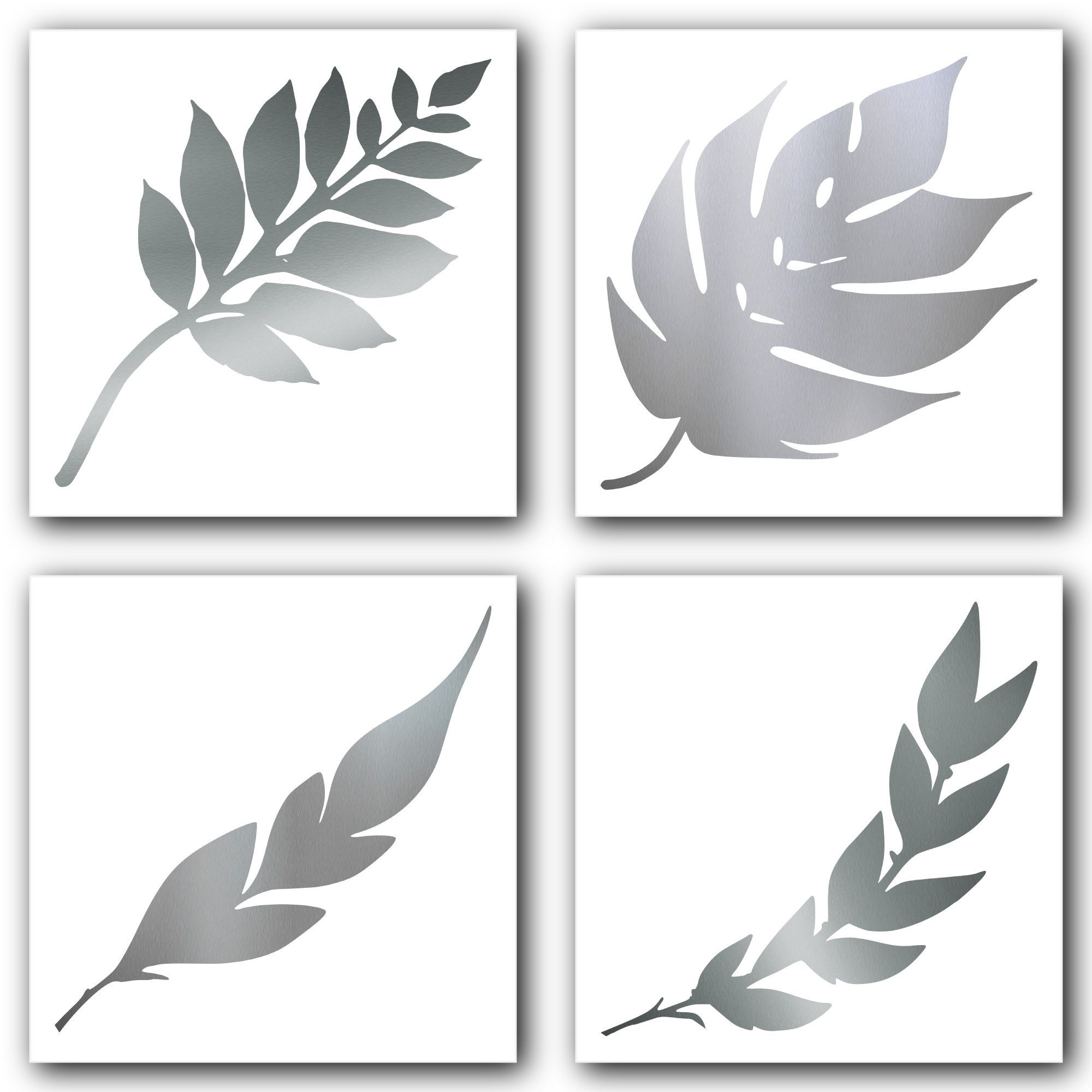 DIY - 5x7" Royal Blue Rose & Silver Leaves Overlays Set | 32 Pngs ...