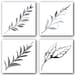 DIY 5x7" Baby Blue Rose & Silver Leaves Overlays Set | 32 Pngs ...