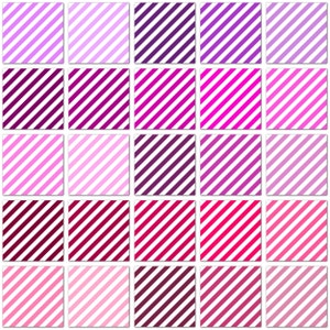 12x12" - Diagonal Stripes - 150 Colors on White Background | Seamless ...
