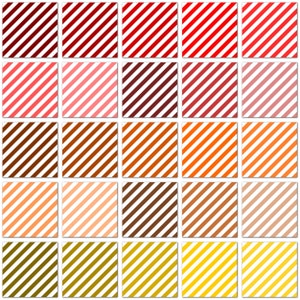 12x12 Diagonal Stripes 150 Colors on White Background Seamless Digital ...