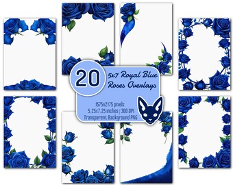 5x7 Light Pink Rose Overlays Set 20 Pngs Transparent Background Instant ...