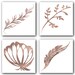 DIY 5x7" Light Pink Rose & Pink Gold Leaf Overlays Set | 32 Pngs ...