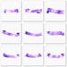 Lilac Banners in Watercolor Style | Set of 36 PNG Files | Transparent ...