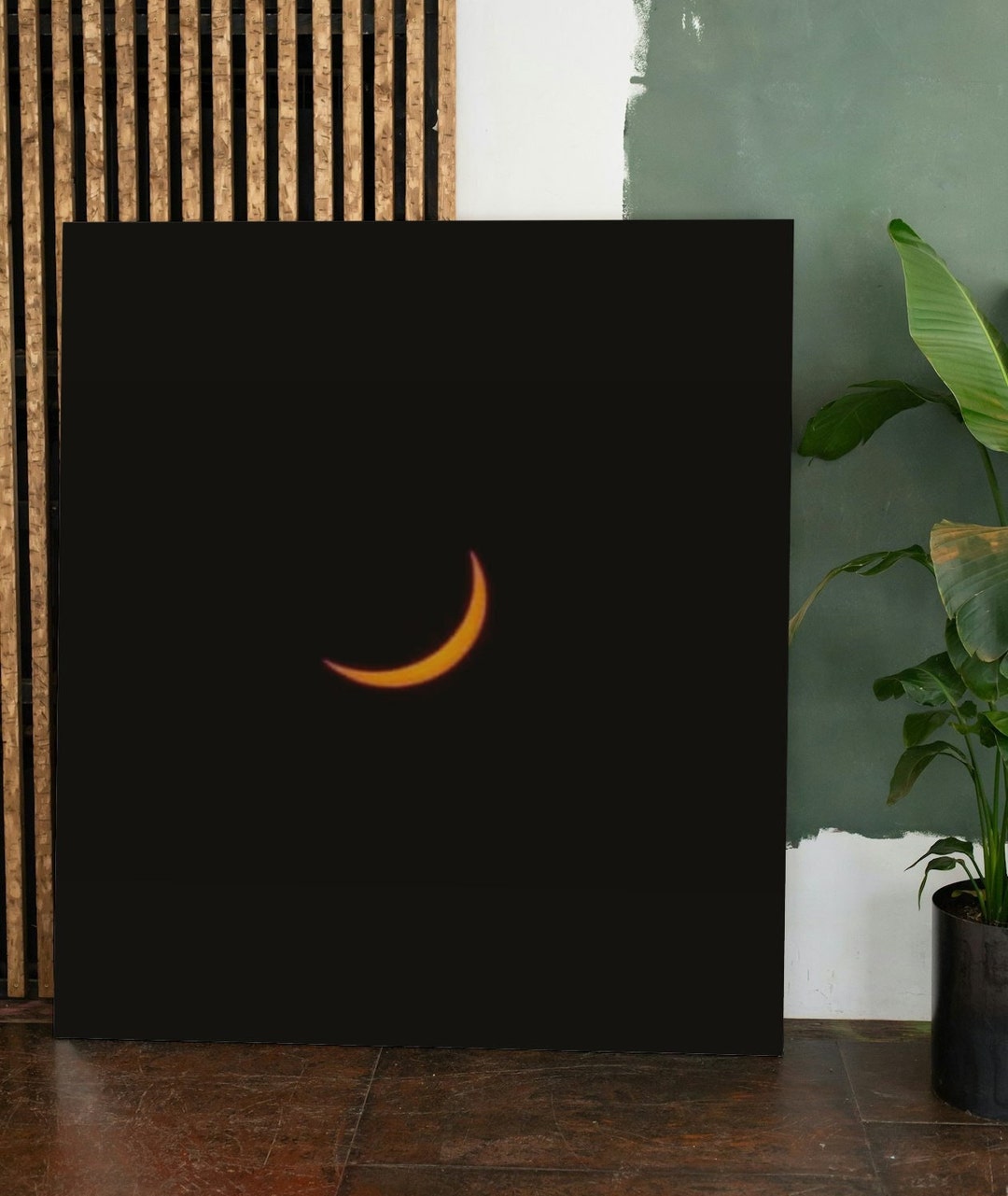 Moon Illustration, Lunar Eclipse Print, Moon Canvas Print, Lunar Wall ...